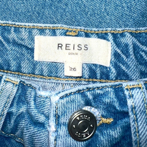 Reiss | Jeans | Reiss Denim Lakely Ripped Mid Rise Slim Cropped 0 ...